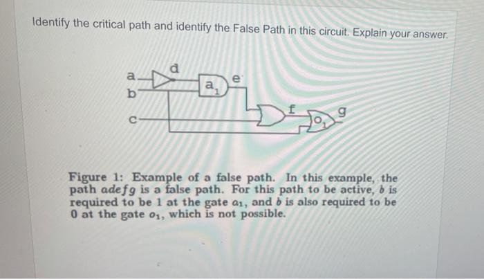 Solved Identify the critical path and identify the False | Chegg.com