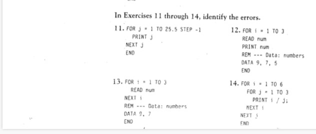 Solved In Exercises 11 through 14, identify the errors. 11. | Chegg.com