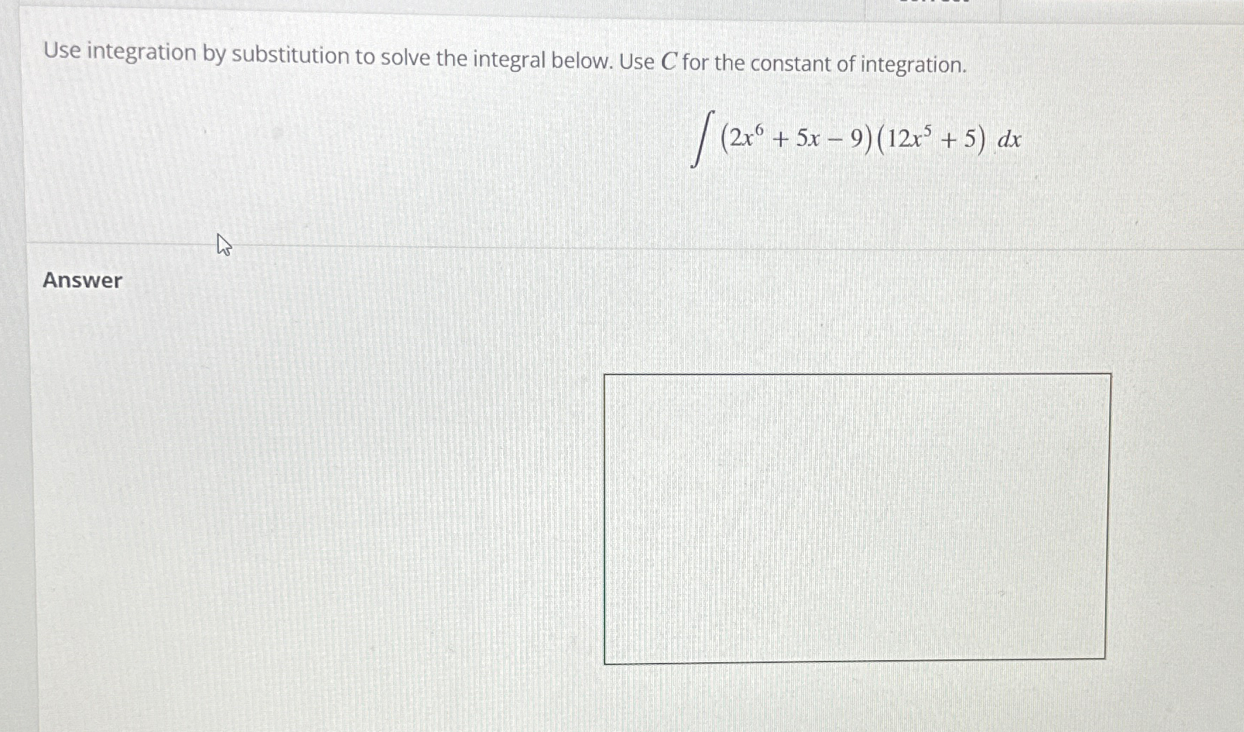 Solved Use integration by substitution to solve the integral | Chegg.com