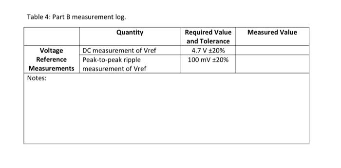 Solved Part B: Generating a Voltage Reference using a Zener | Chegg.com