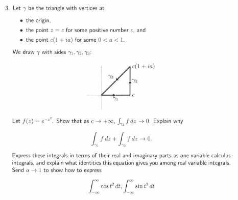 Solved Let γ be ﻿the triangle with vertices atthe origin,the | Chegg.com