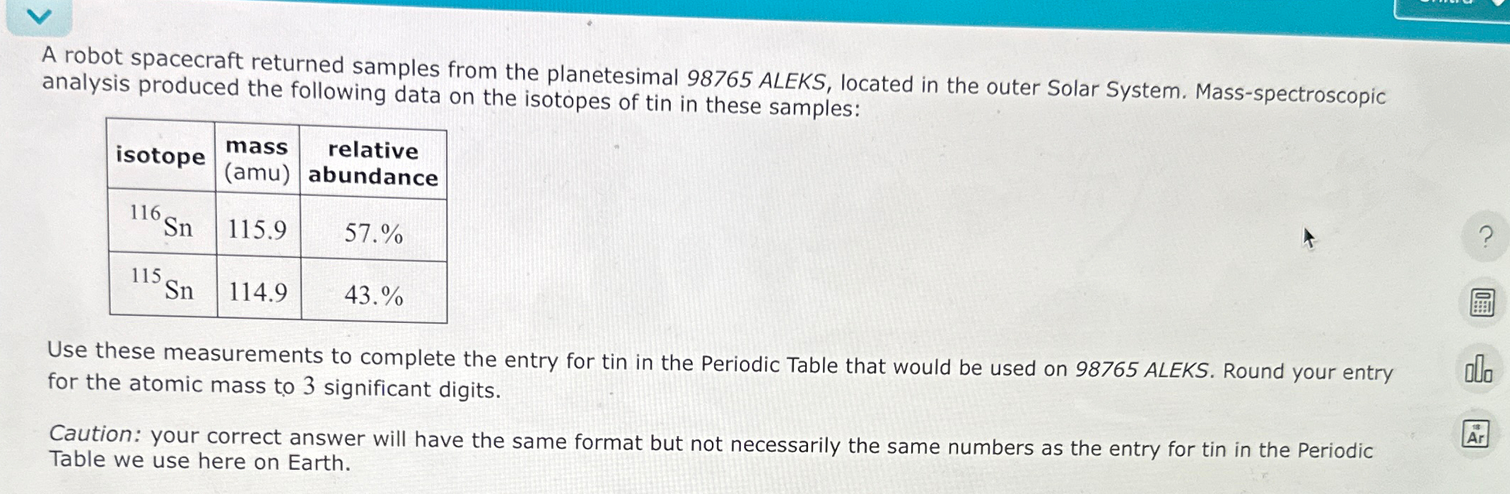 Solved A robot spacecraft returned samples from the | Chegg.com