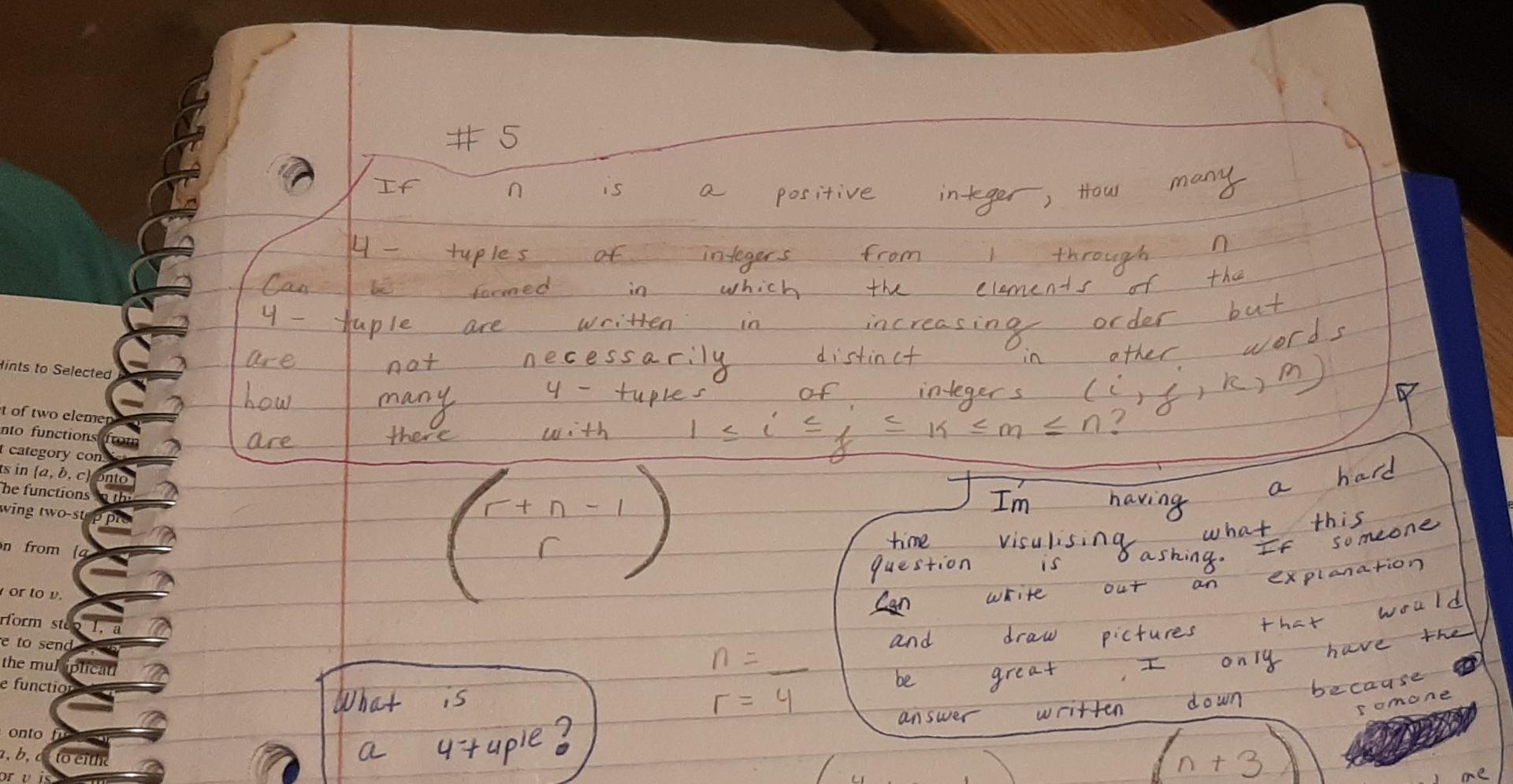 Solved #5 If n How many 니다. Can in of 4- tuple is positive | Chegg.com