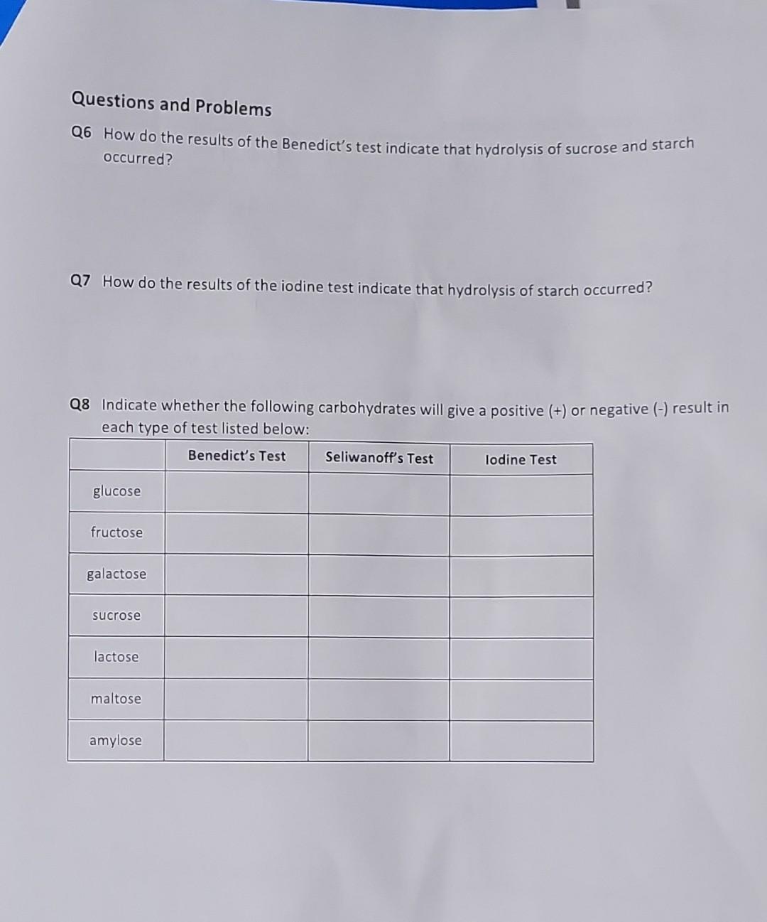 Solved Questions and Problems Q6 How do the results of the | Chegg.com