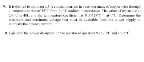 Solved It is desired to maintain a 5-A constant current in a | Chegg.com