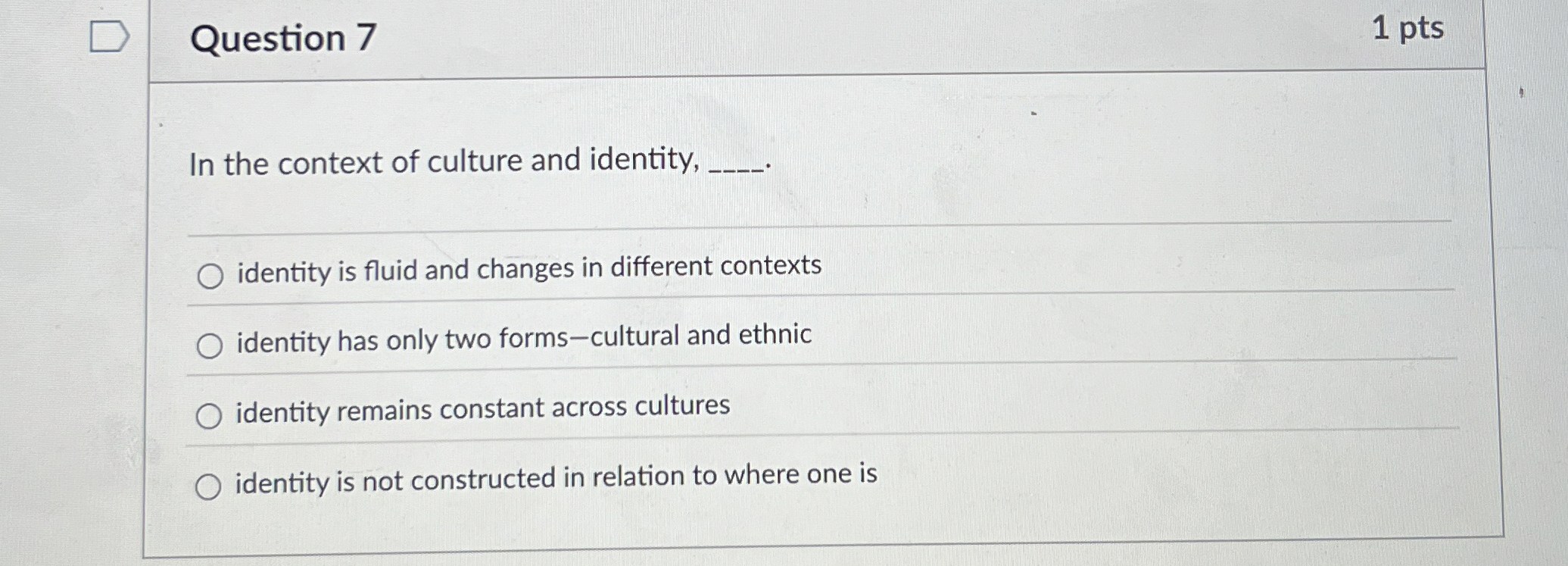 Solved Question 71 ﻿ptsIn the context of culture and | Chegg.com