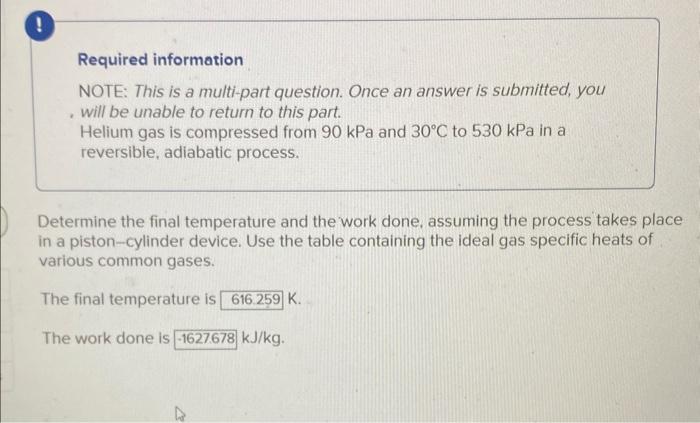 Solved Required information NOTE: This is a multi-part | Chegg.com