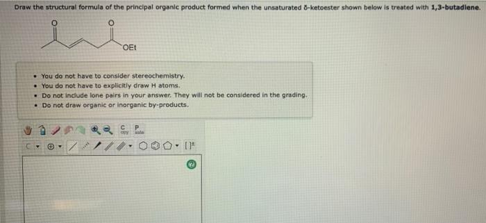 Solved Draw the structural formula of the principal organic | Chegg.com