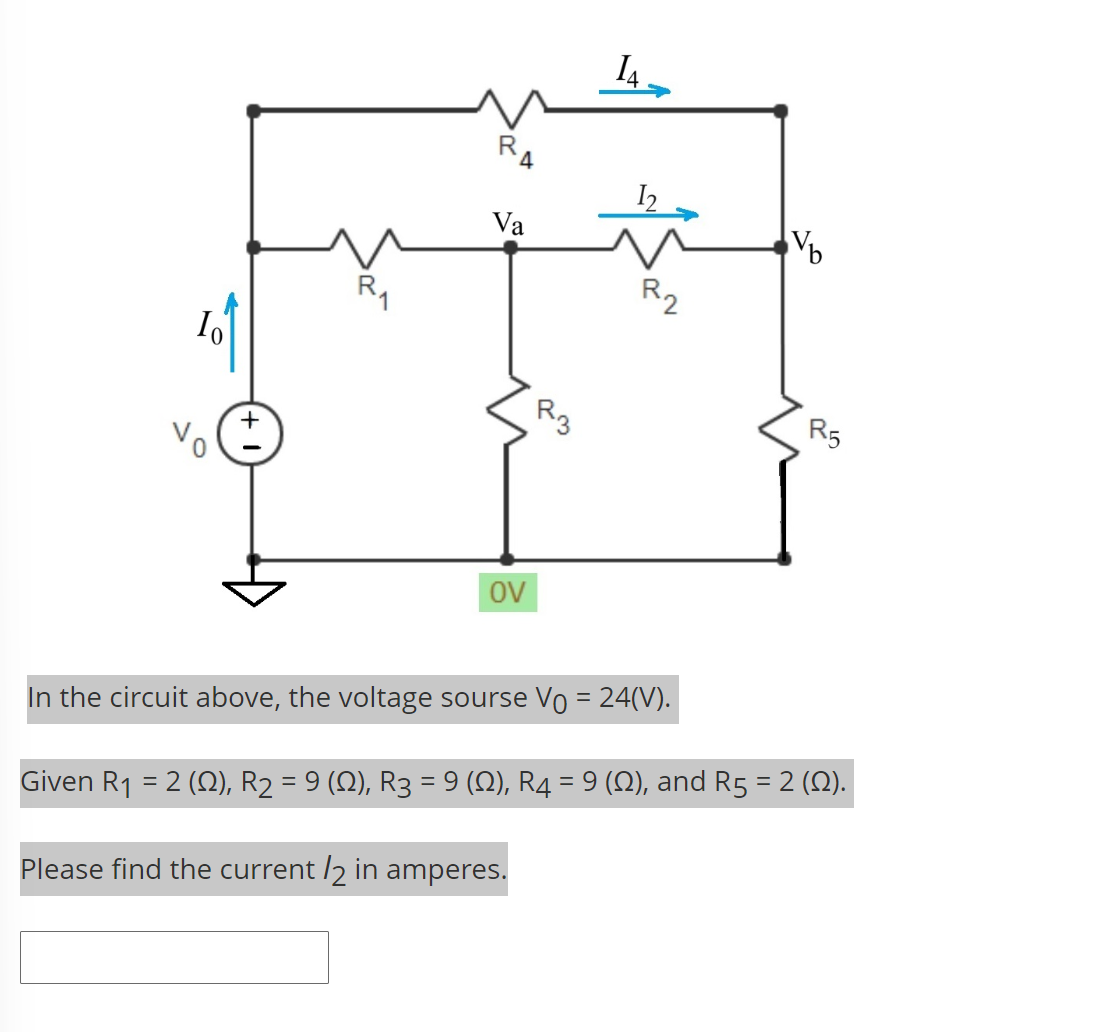 Solved In the circuit above, the voltage sourse | Chegg.com