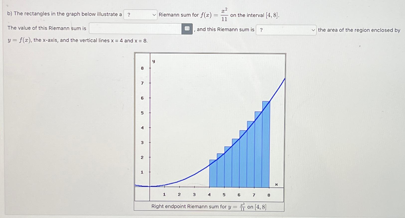 Solved b) ﻿The rectangles in the graph below illustrate a | Chegg.com