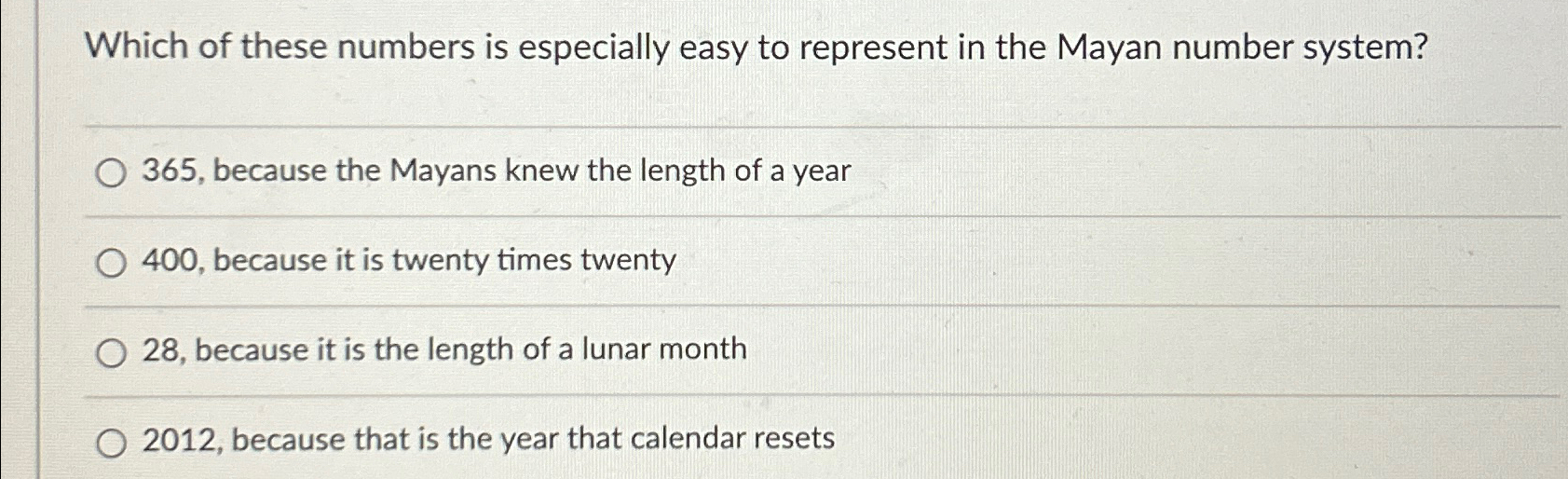 Solved Which of these numbers is especially easy to | Chegg.com