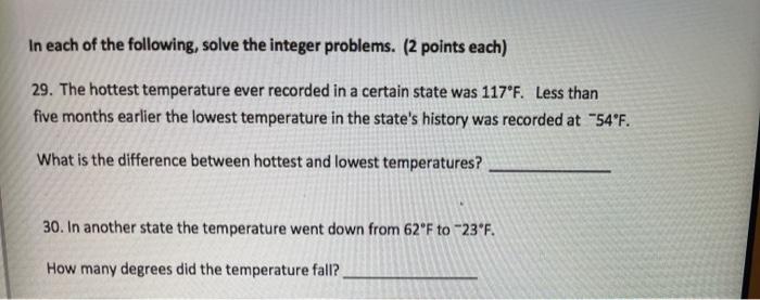 Solved In each of the following, solve the integer problems. | Chegg.com