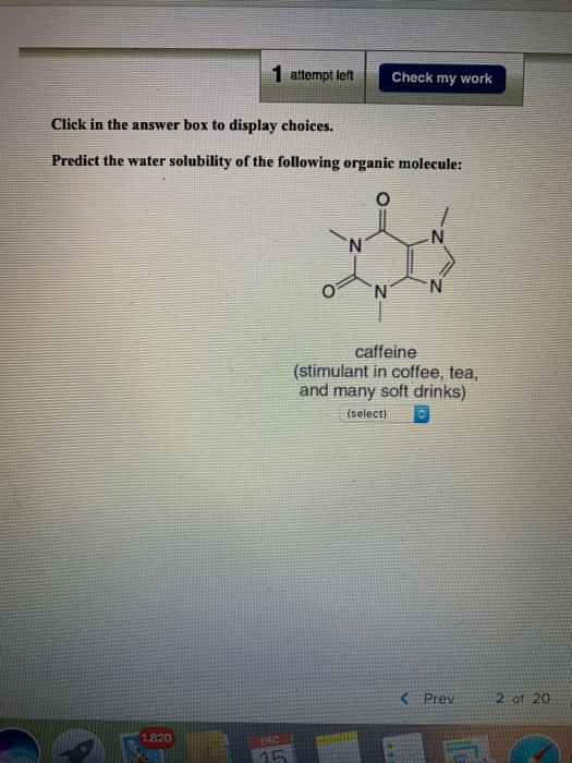 Solved 1 attempt left Check my work Click in the answer box | Chegg.com