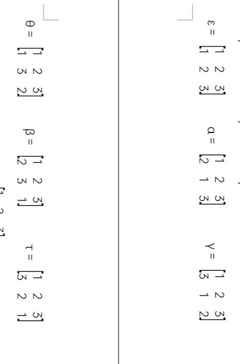 Solved 1. Using S3 permutation. Find the product of the | Chegg.com