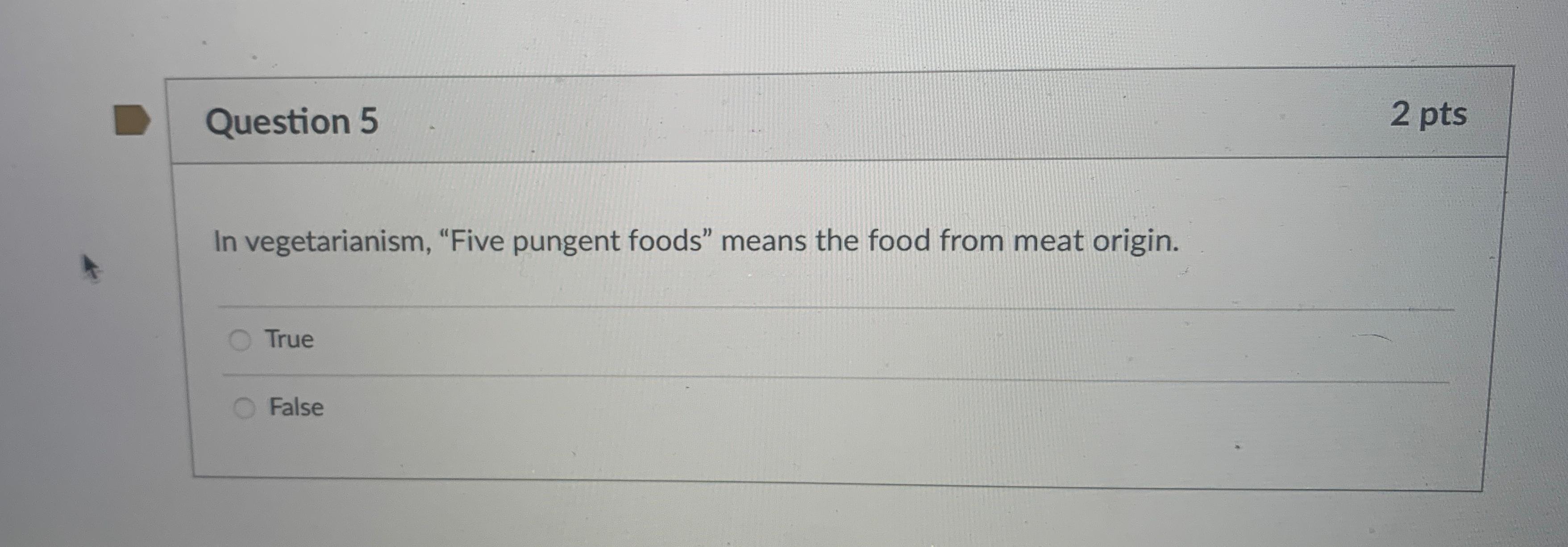 Solved Question 52 ptsIn vegetarianism, Solved Question 52 ptsIn vegetarianism,
