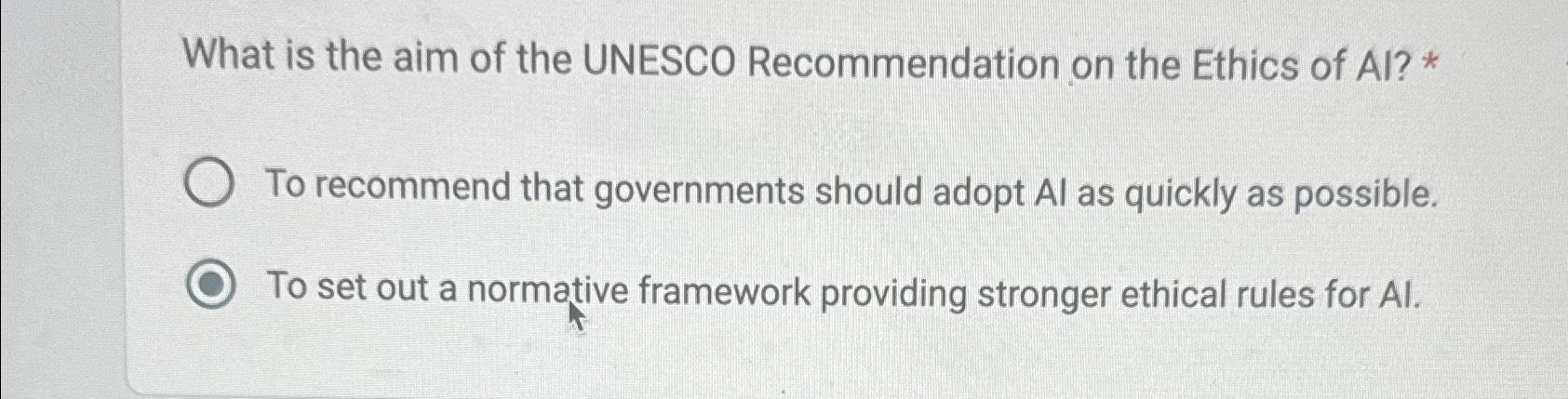 Solved What is the aim of the UNESCO Recommendation on the | Chegg.com