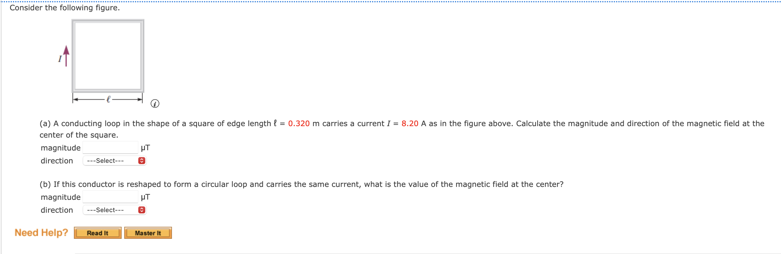 Solved Consider the following figure.(a) ﻿A conducting loop | Chegg.com