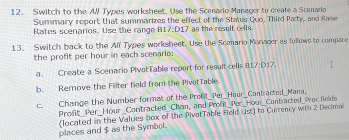 Cairo Consulting - Product Mix12. Switch to the All | Chegg.com