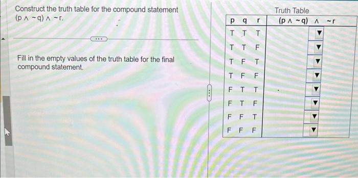 Solved Construct The Truth Table For The Compound Statement 4093