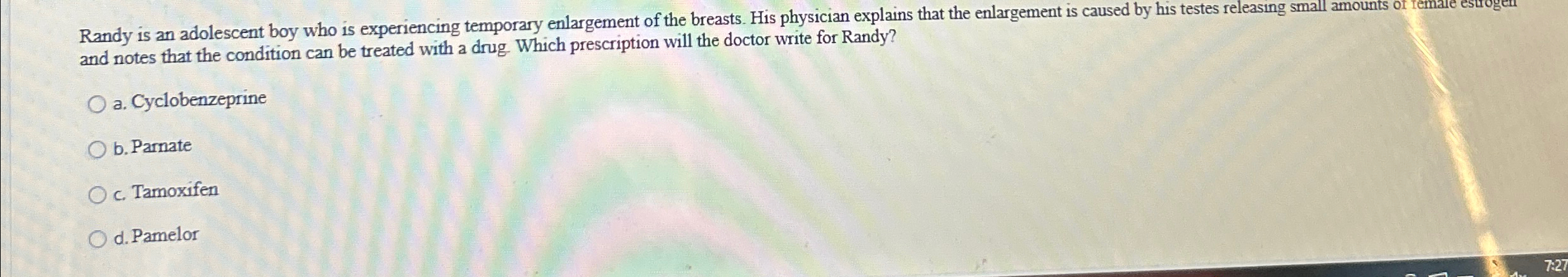 Solved Randy is an adolescent boy who is experiencing | Chegg.com