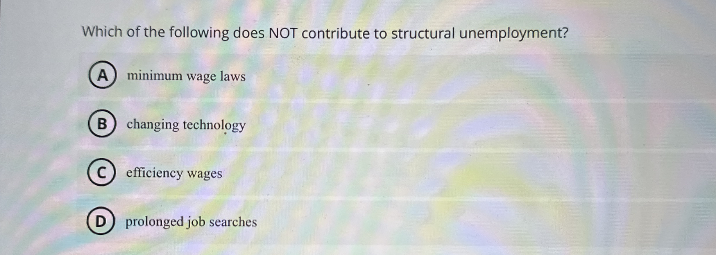 Solved Which of the following does NOT contribute to | Chegg.com