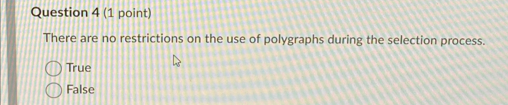 Solved Question 4 (1 ﻿point)There are no restrictions on the | Chegg.com