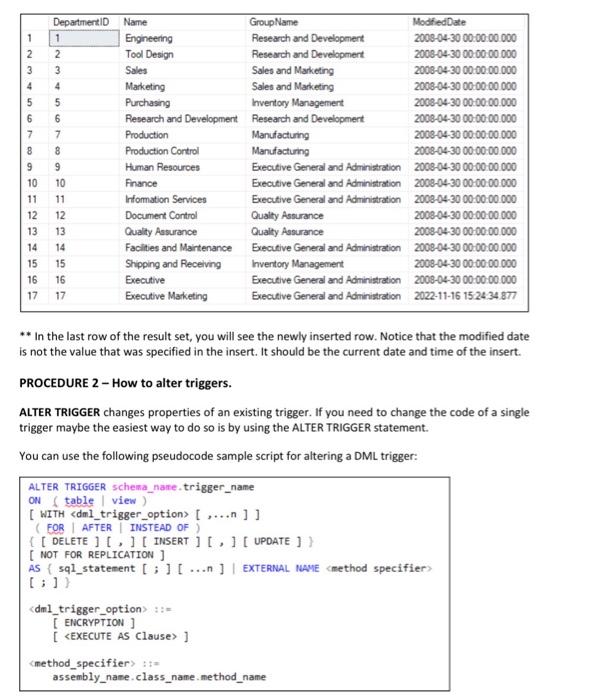 Solved PROCEDURE 3 - How to enable, disable or drop | Chegg.com
