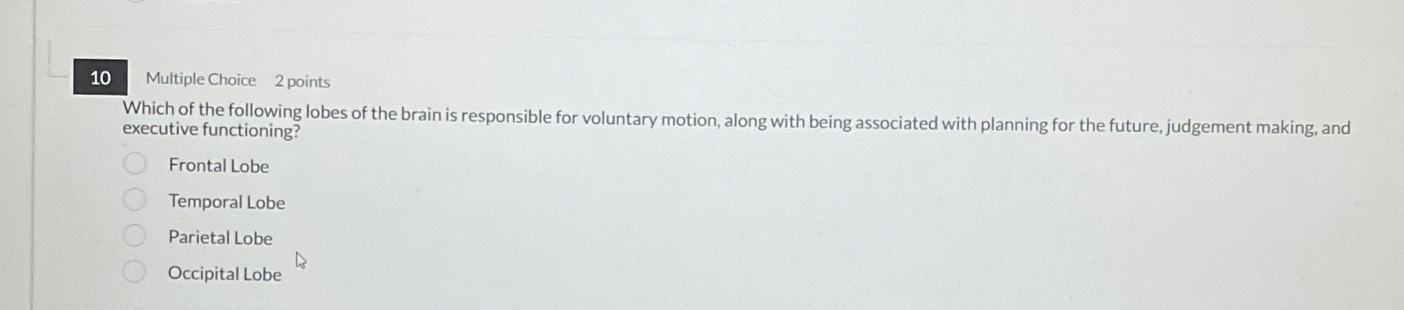 Solved 10Multiple Choice2 ﻿pointsWhich of the following | Chegg.com