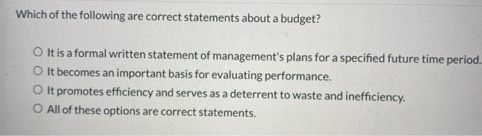 Solved Which of the following are correct statements about a | Chegg.com