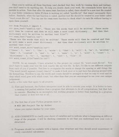 Solved Project 3 Due Monday, July 20 by 11:59pm This project | Chegg.com