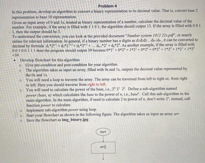 Solved Problem 4 In this problem, develop an algorithm to | Chegg.com