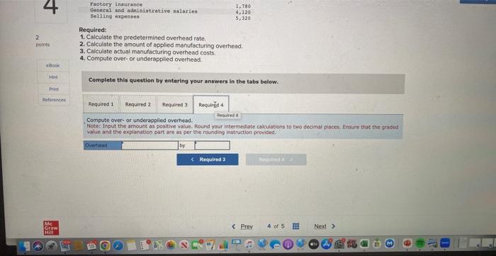 Solved E2-18 (Algo) Calculating Actual and Applied | Chegg.com