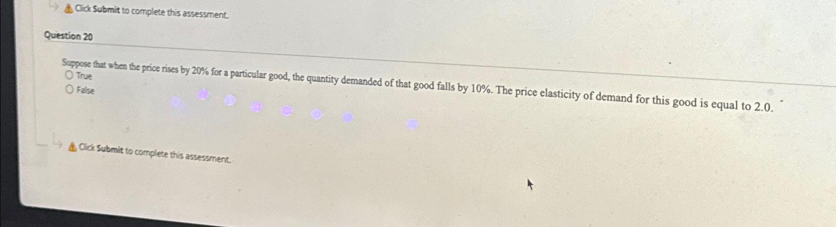 Solved Cick Submit to complete this assessment.Question | Chegg.com
