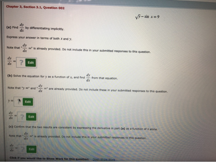 Solved PRINTER Chapter 3, Section 3.1, Question 020 Find the | Chegg.com