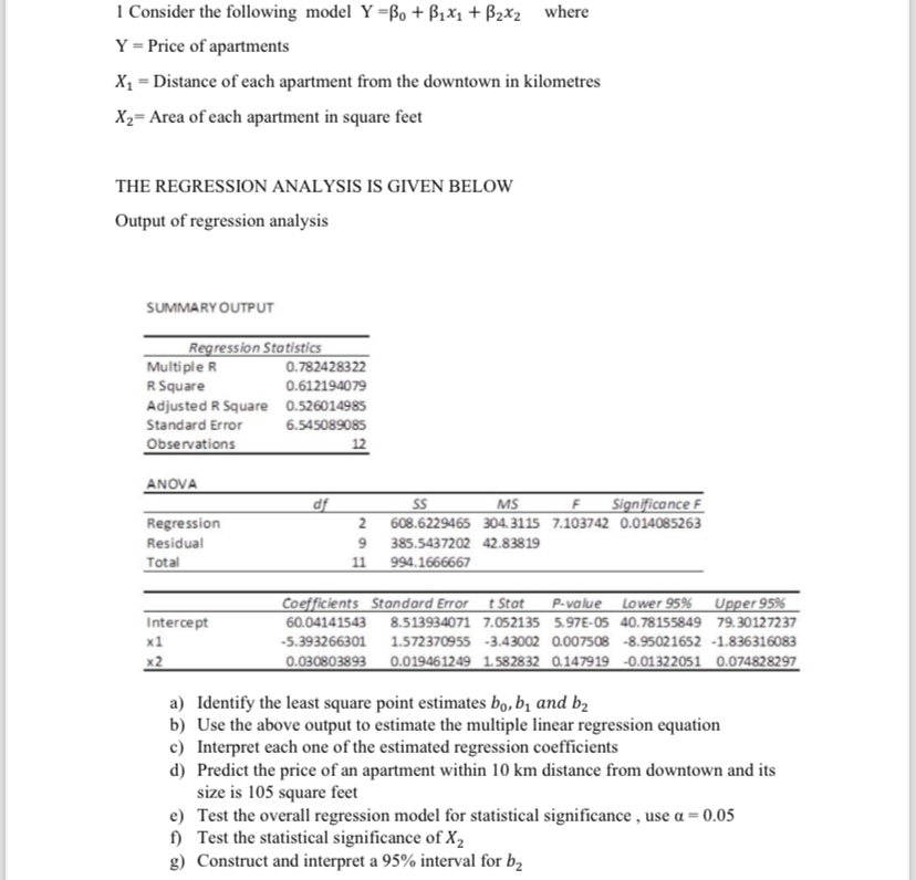Solved 1 ﻿Consider the following model Y=β0+β1x1+β2x2, | Chegg.com