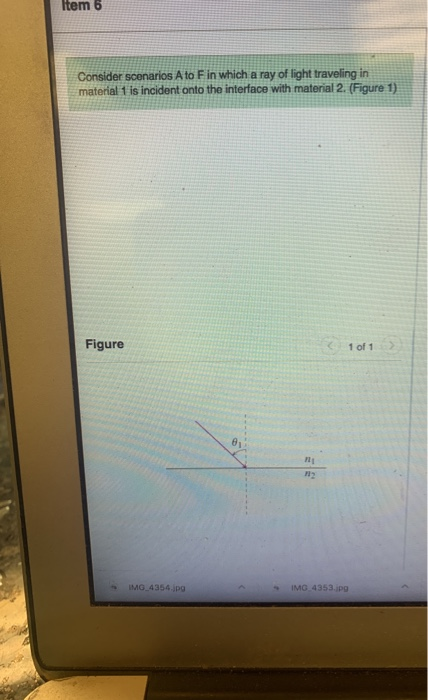 Solved Item 6 Consider scenarios Ato F in which a ray of | Chegg.com Solved Item 6 Consider scenarios Ato F in which a ray of | Chegg.com