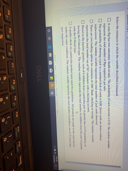 Solved 00 Questiol 1UI 3 Select the instances in which the | Chegg.com
