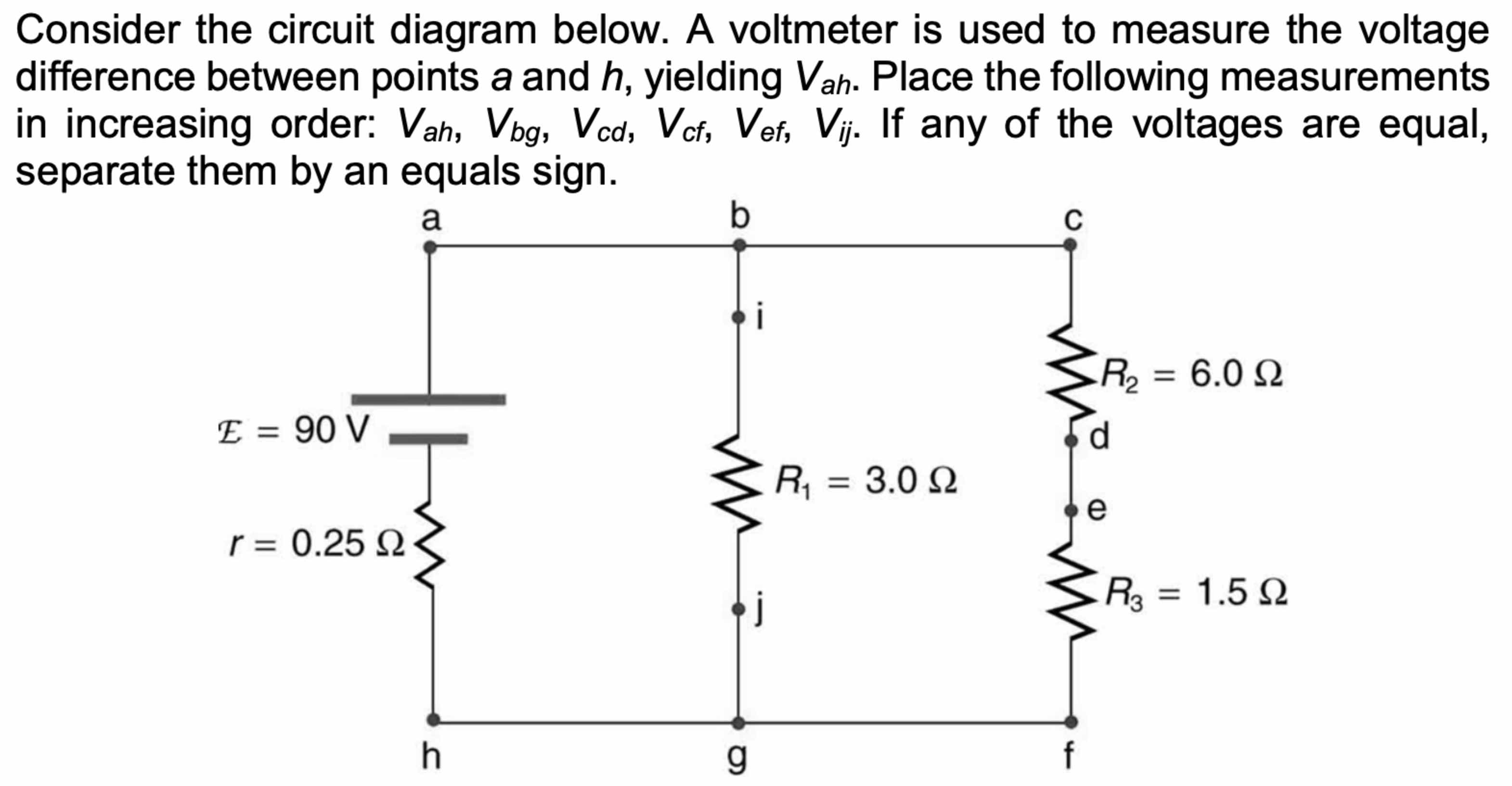 Solved (Conceptual Question) - ﻿Consider the circuit diagram | Chegg.com