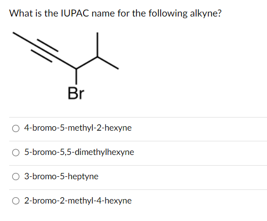 Solved What is the IUPAC name for the following | Chegg.com