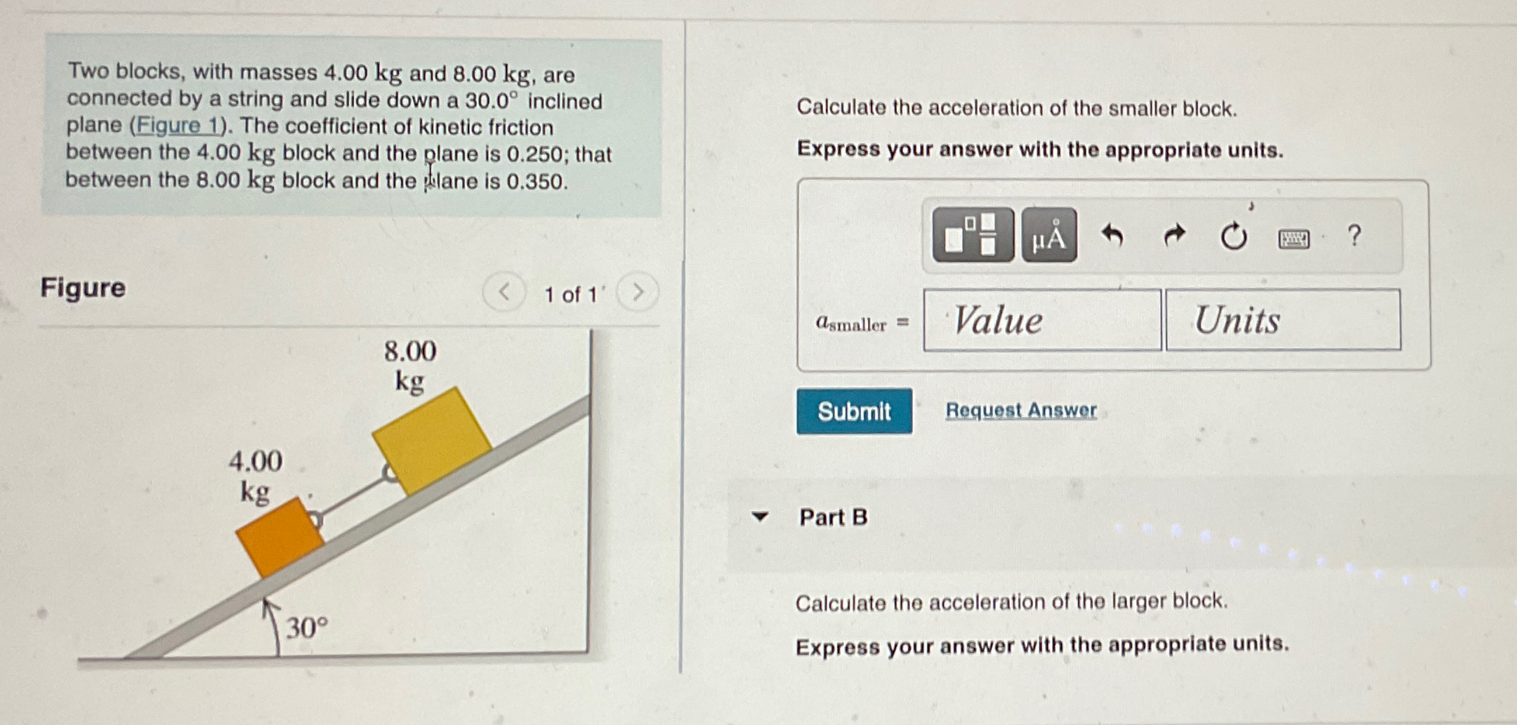 Solved Two blocks, with masses 4.00kg ﻿and 8.00kg, ﻿are | Chegg.com