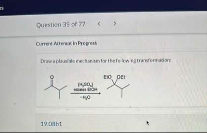 Solved Question 39 ﻿of 77Current Attempt in ProgressDraw a | Chegg.com