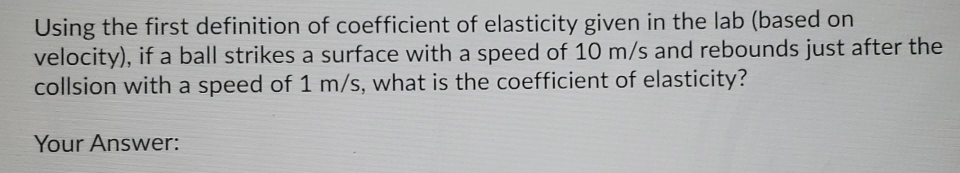 Solved Using the first definition of coefficient of | Chegg.com