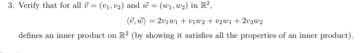 Solved Verify that for all vec(v)=(v1,v2) ﻿and | Chegg.com