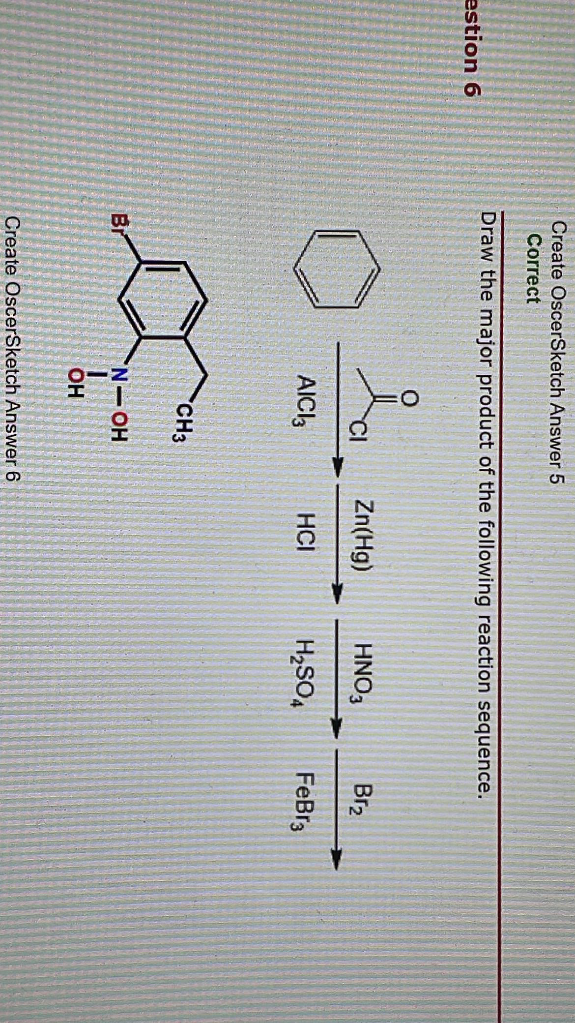 Solved CorrectDraw the major product of the following | Chegg.com