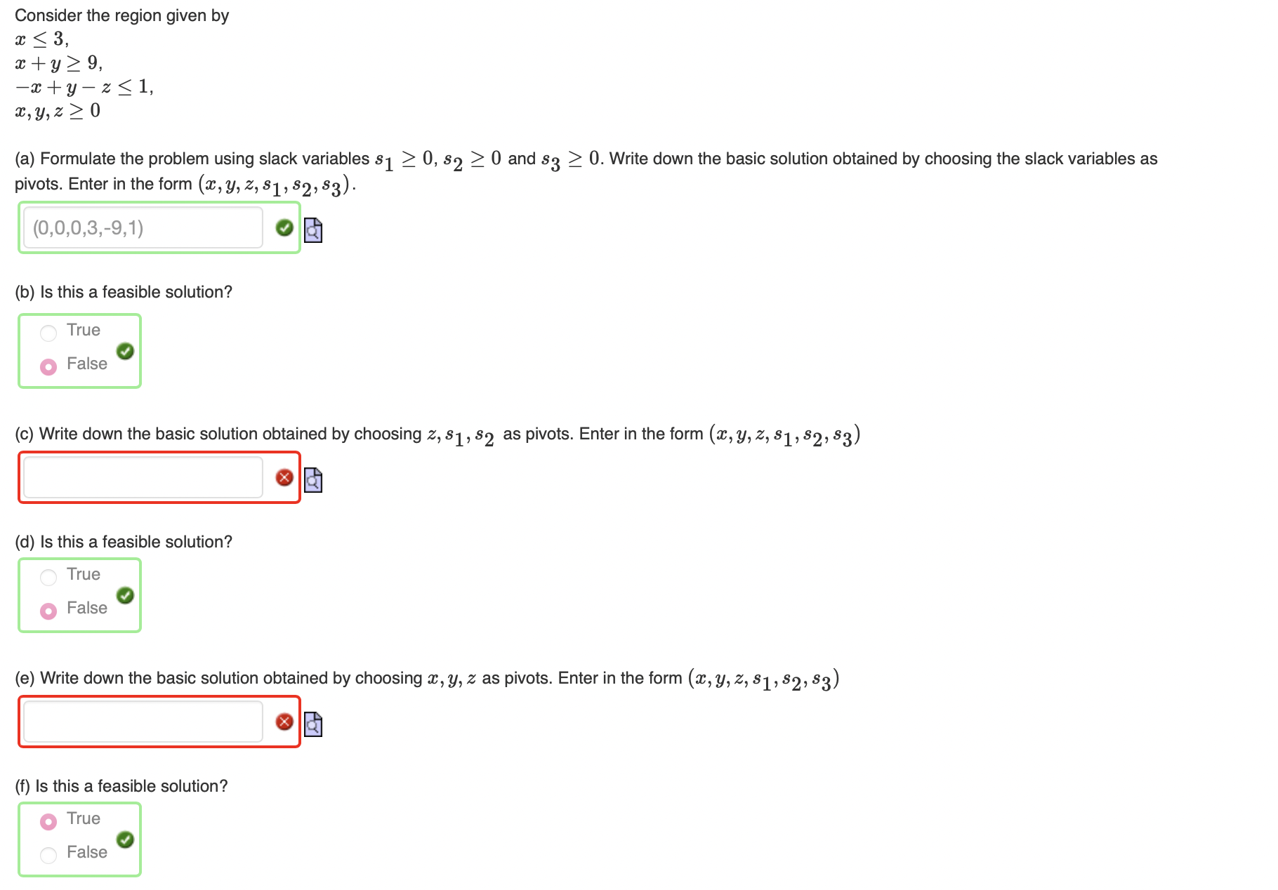 Solved Consider the region given byx≤3x+y≥9-x+y-z≤1, | Chegg.com