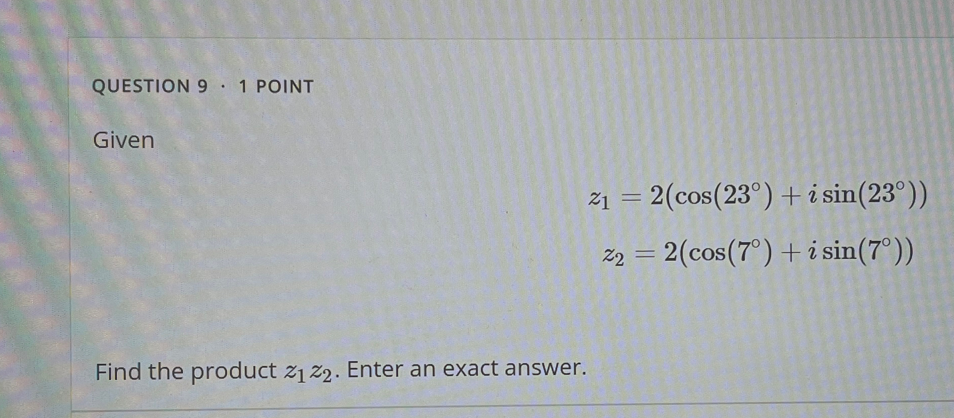 Solved QUESTION 9 * 1 | Chegg.com