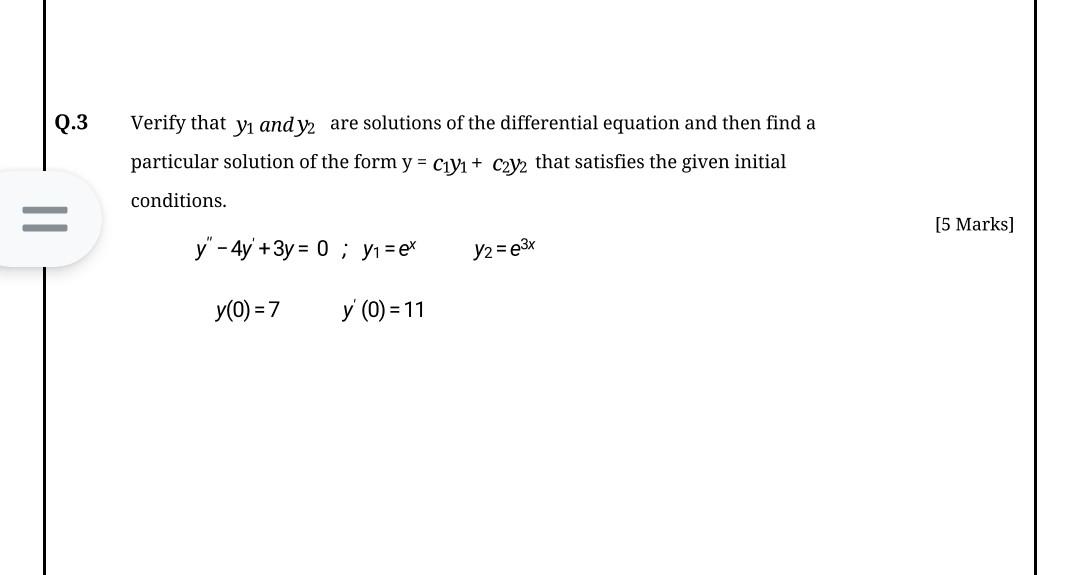 Solved course is(Differential Equations&Linear Algebra) The | Chegg.com