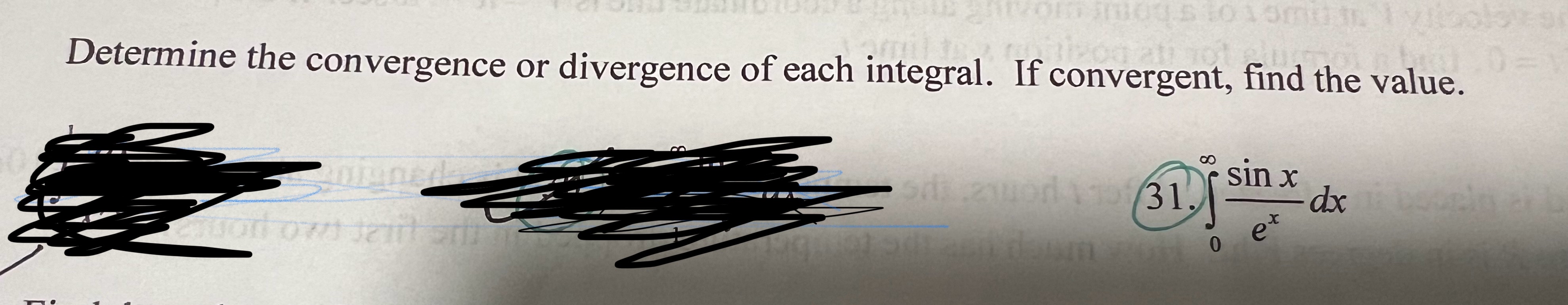 Solved Determine the convergence or divergence of each | Chegg.com