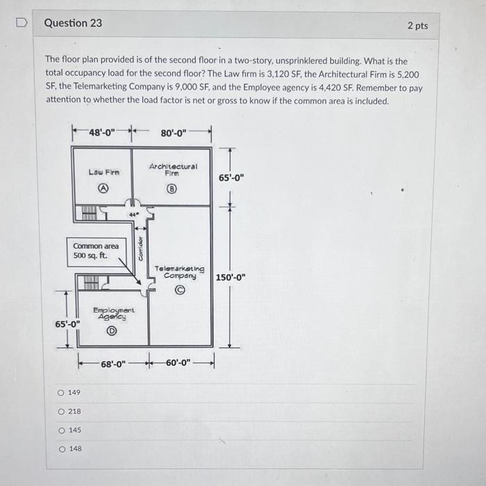 Solved If a second exit is required, what is the minimum | Chegg.com