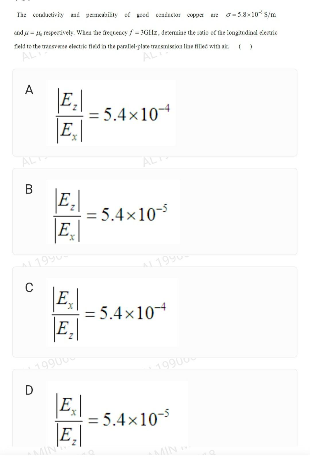 Solved The conductivity and permeability of good conductor | Chegg.com